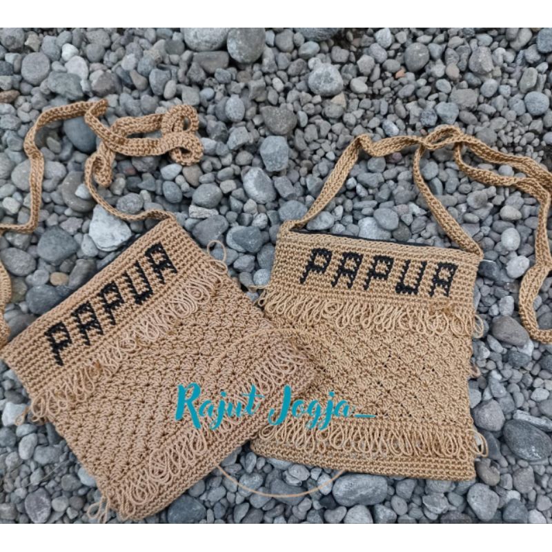 Jual tas noken papua , tas selempang papua, tas rajut papua ,tas rajut ...