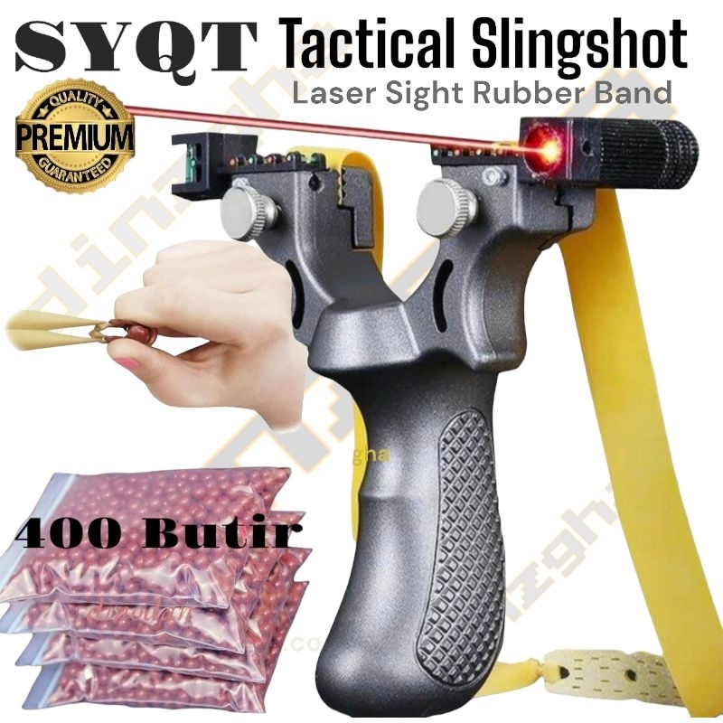 Jual Ketapel Tactical Laser sinar Merah plus media Hardmud | Shopee ...