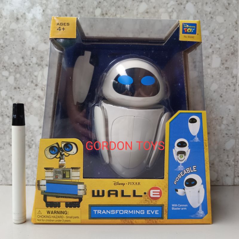 Jual WALL E transforming EVE poseable with cannon blaster arm original ...