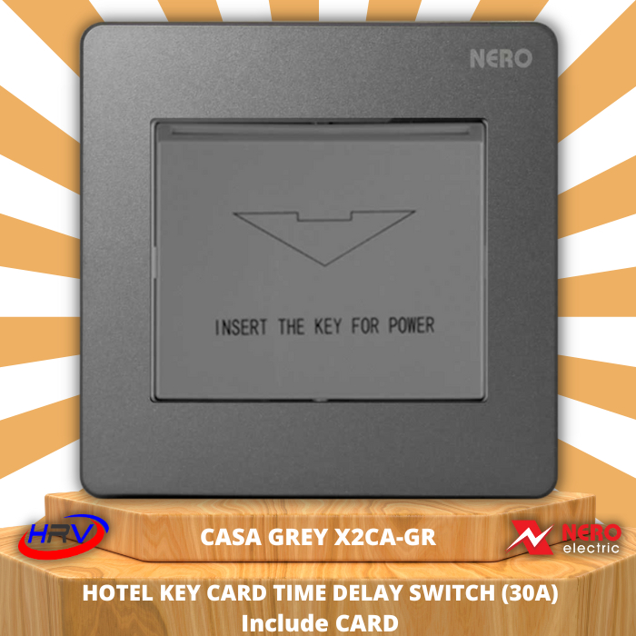 Jual NERO Casa X2CA-GREY Hotel Key Card Time | Shopee Indonesia