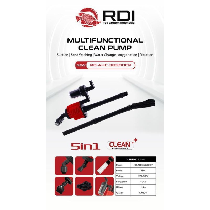 Jual CLEANER PUMP AUTOMATIC (RDI RD AHC 38500 CP) | Shopee Indonesia