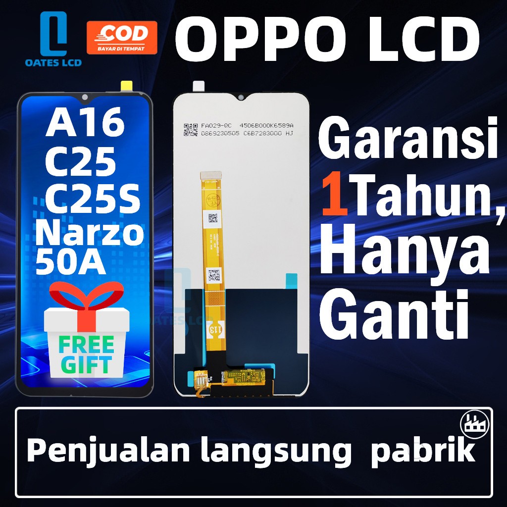 Jual LCD OPPO A16 /A16s/A54s/A56 4G / REALME C25/ C25s/ Narzo 50A UNIVERSAL FULLSET Touchscreen ...