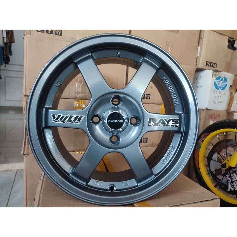 Jual Velg mobil ring 15 harga satuan TE37 Rpf01 SSR type c TARMAC utk BRIO JAZZ CALYA AGYA ...
