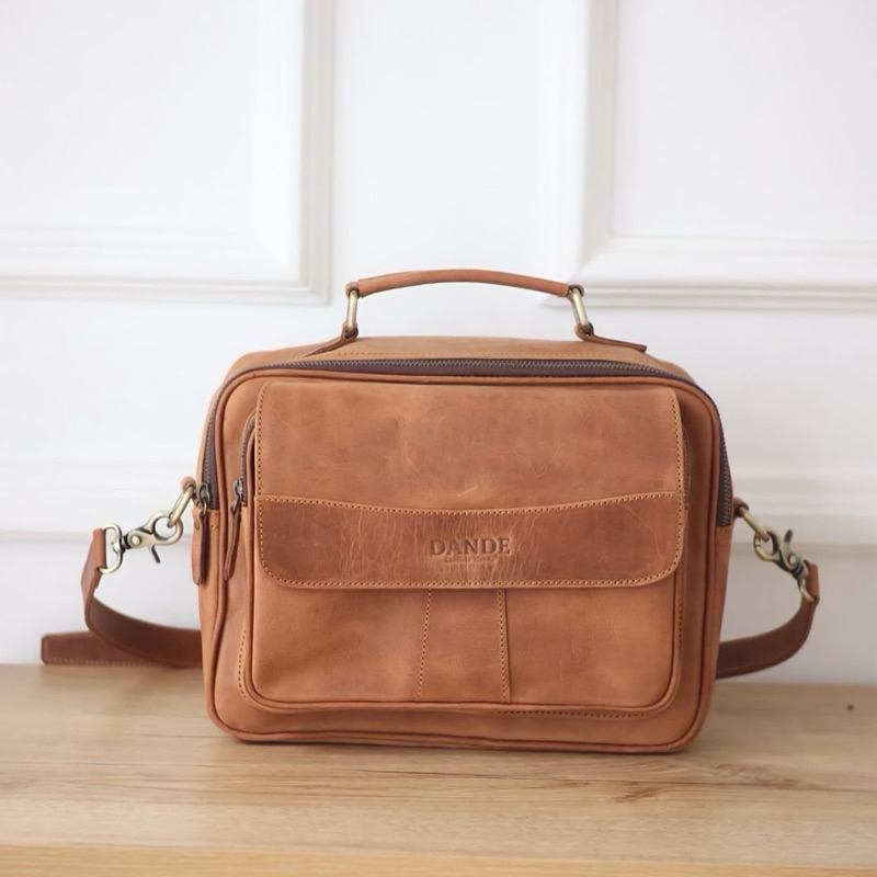 Jual Dande Vicario CrazyHorse Tas Kulit Sapi Asli | Shopee Indonesia