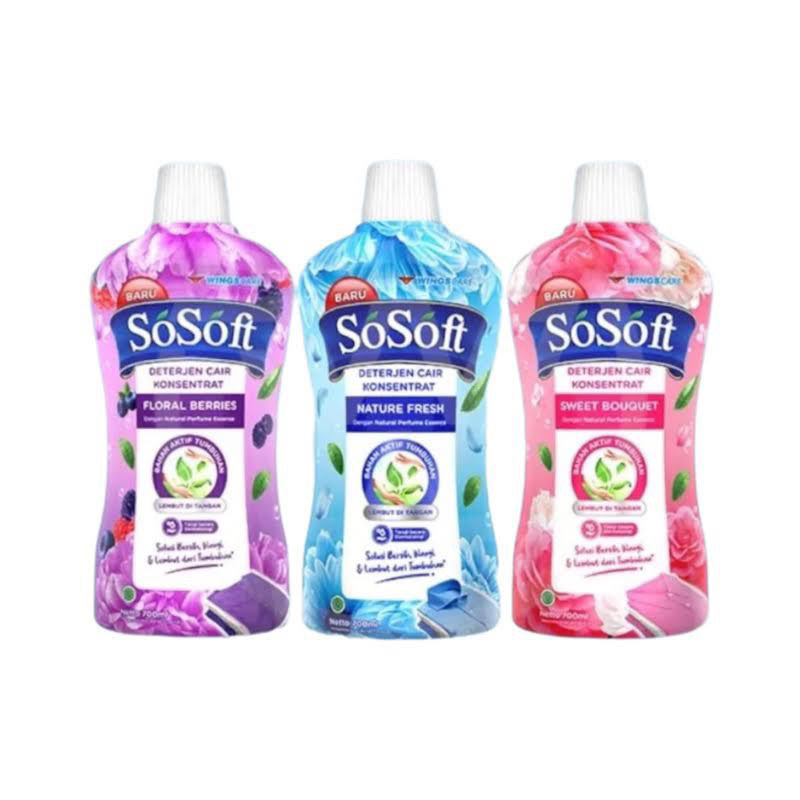Jual SO SOFT DETERGEN CAIR 700 ML | Shopee Indonesia