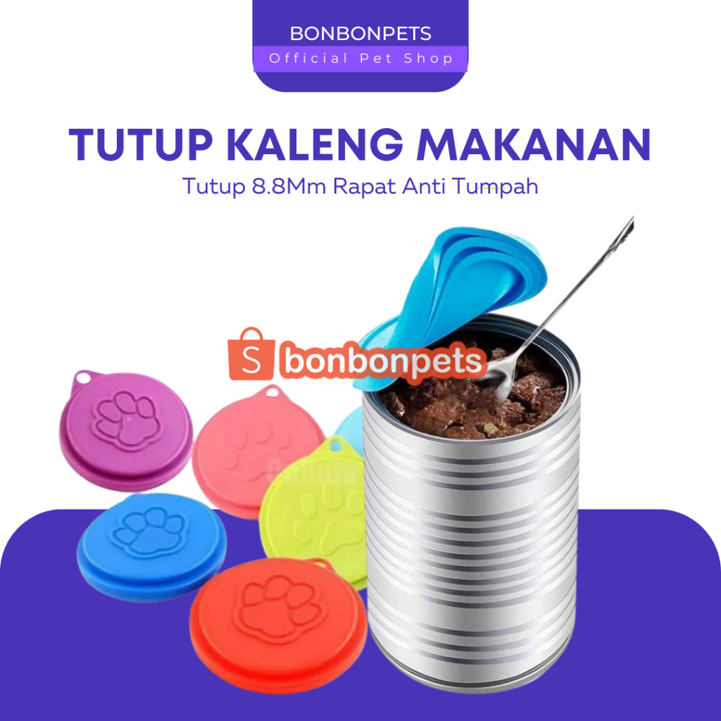 Jual Tutup Kaleng Makanan Kucing Anjing Wet Food Penutup Kaleng Makanan ...