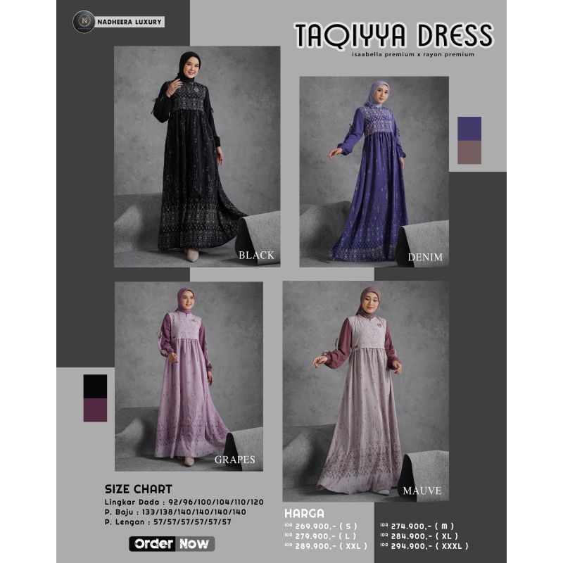 Jual Taqiyya Dress Nadheera Luxury ( READY STOK) | Shopee Indonesia