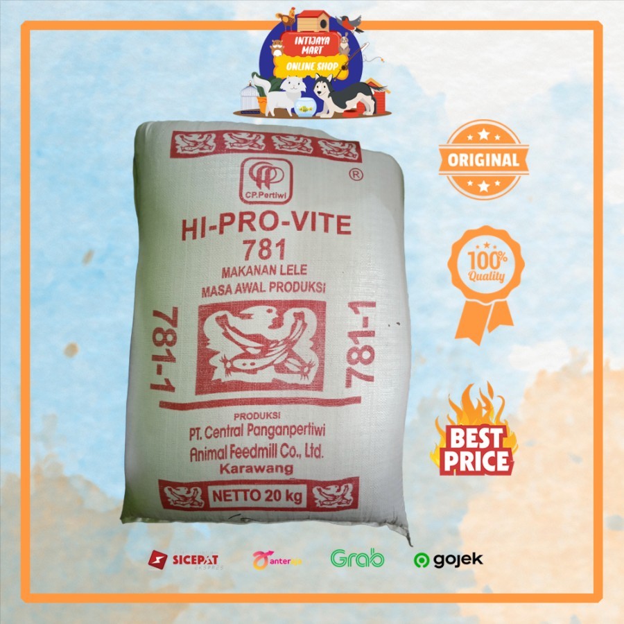 Jual Pelet Pakan Ikan | Hi Pro Vite 781-1 20kg | Makanan Lele Masa Awal ...
