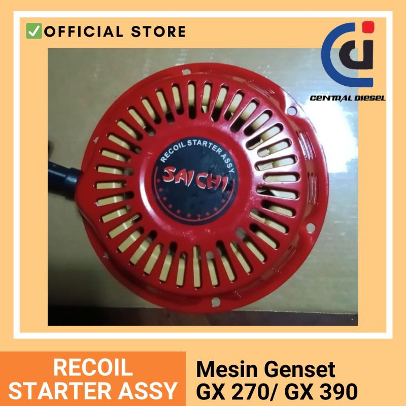 Jual Recoil Stater / Tarikan Stater Mesin Genset GX 270 / GX 390 SAICHI | Shopee Indonesia