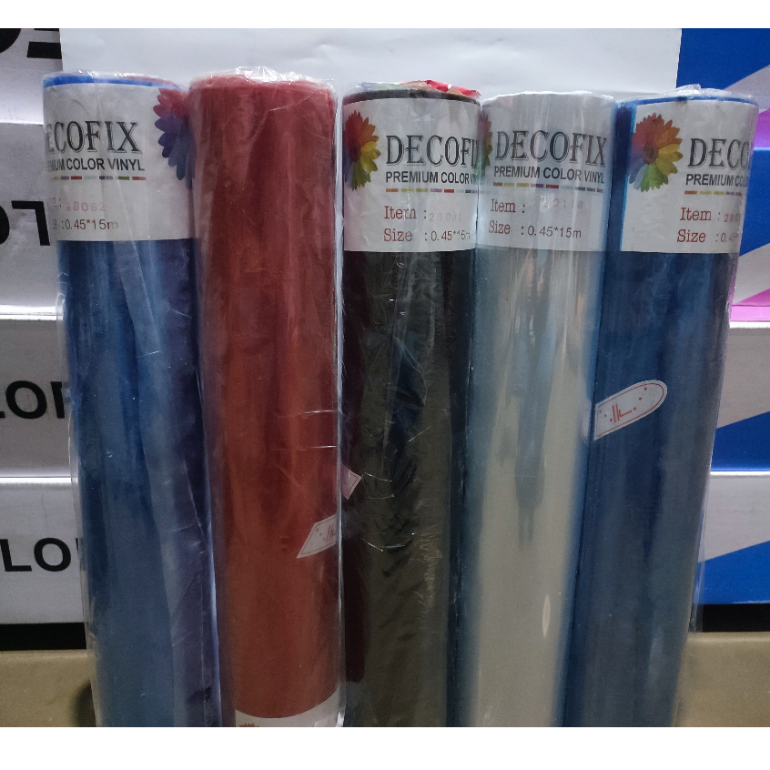 Jual Sticker Vinil Decofix Transparan/Hyabrid Premium - [Per-Roll] | Shopee Indonesia