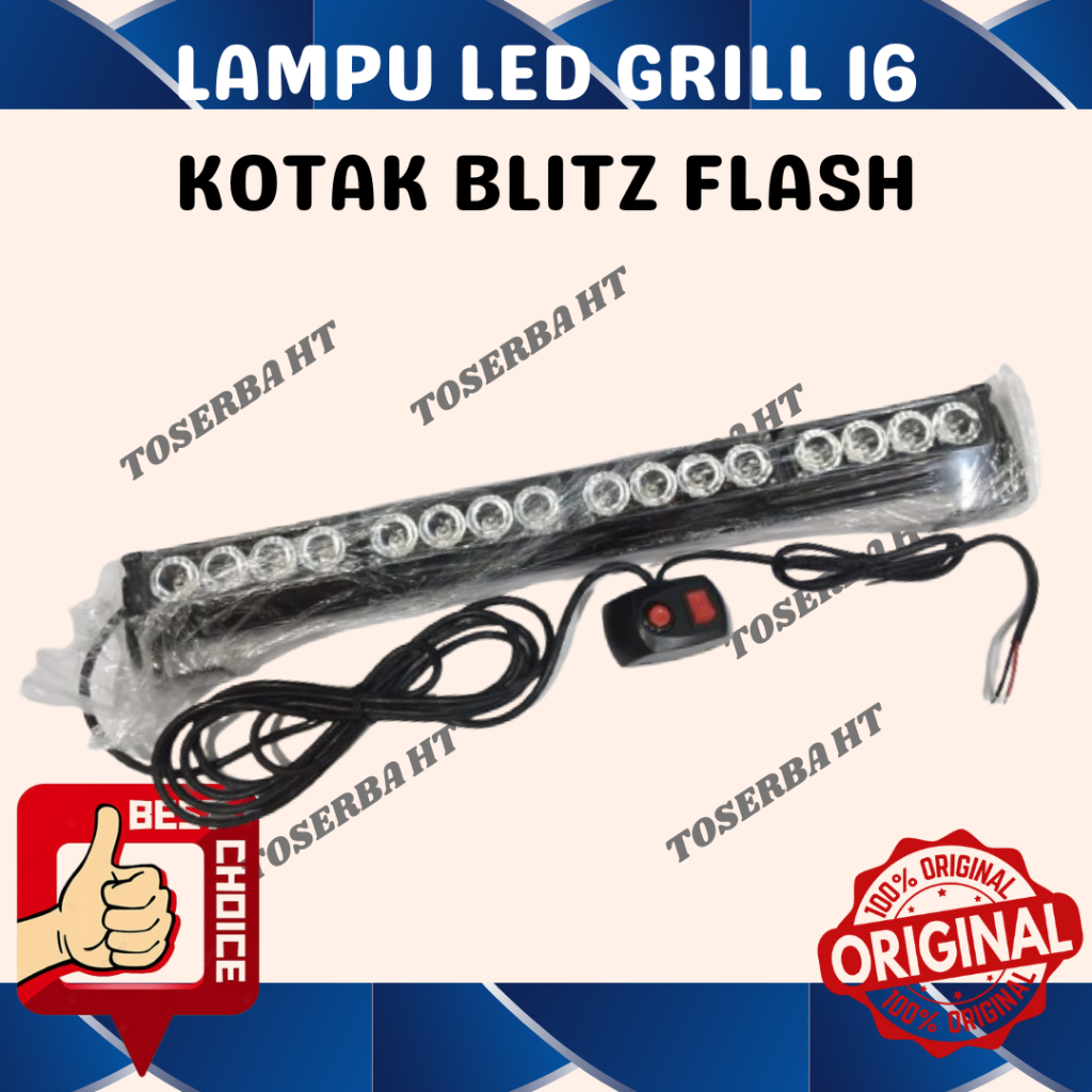 Jual LAMPU STB GRILL 16 TITIK LED DASHBOARD | Shopee Indonesia