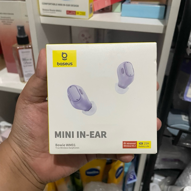 Jual Baseus Bowie WM01 True Wireless Earphones - Ungu | Shopee Indonesia