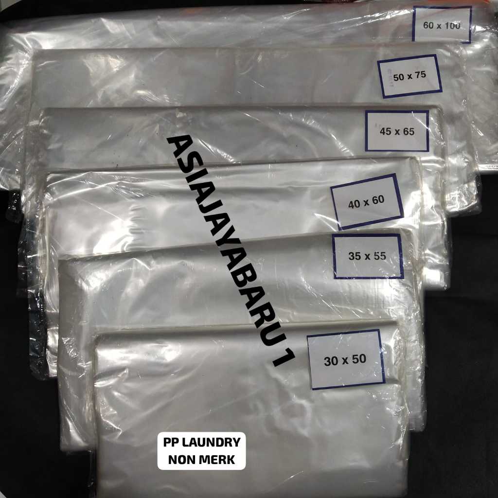 Jual Plastik PP LAUNDRY NON MERK Bening 1 KG Tersedia Berbagai Ukuran ...