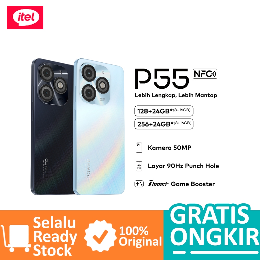 Jual Itel P55 NFC RAM 8 + 128GB / 256GB - Layar 90Hz Punch Hole - UFS ...