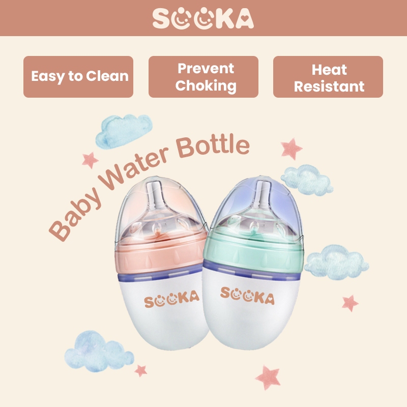 Jual SOOKA Botol Susu Bayi Silicone 150ml/240ml - Botol Susu Baby Safe ...