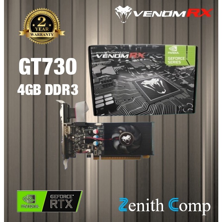 Jual VGA VENOMRX GeForce GT 730 4GB GDDR3 128BIT | Shopee Indonesia