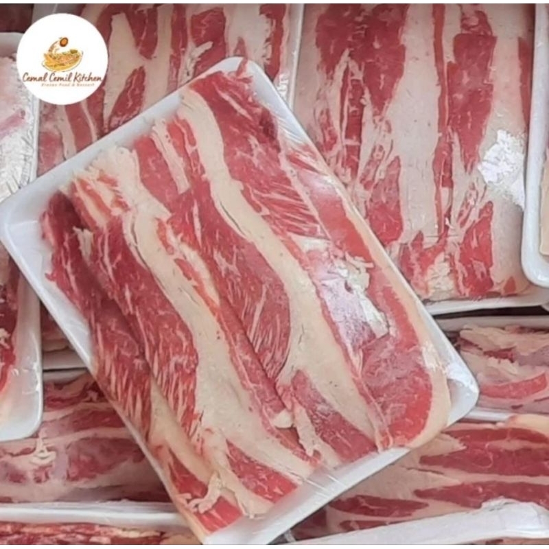 Jual Daging Beef Shortplate Slice / Brisket Slice 500gr 500 gr gram ...