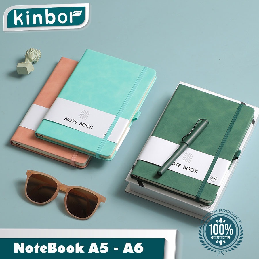 Jual 100 Lembar Notebook A5 A6 A7 buku catatan/ Buku tulis agenda tali ...