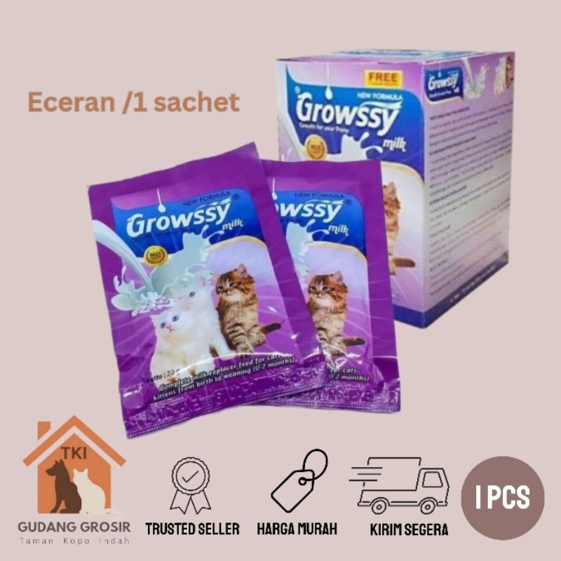 Jual 1 PCS Growssy - Susu Kucing 20gr untuk Kitten Growsy | Shopee ...