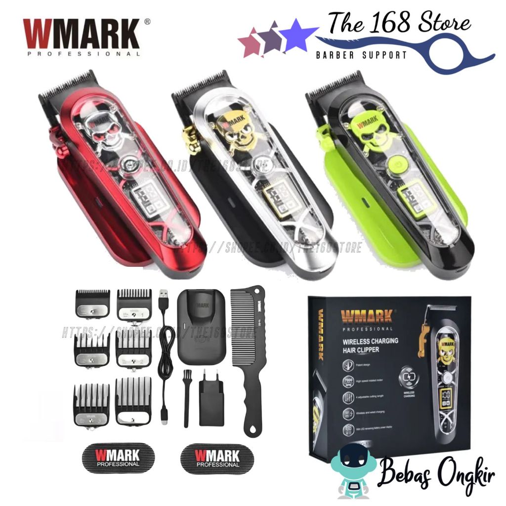Jual WMARK Hair Clipper Professional Wireless Charging Alat Cukur Rambut Mesin Cukuran 7000 RPM ...