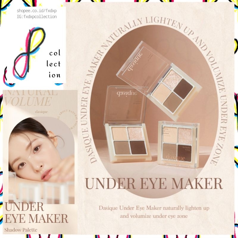 Jual Dasique Shadow Palette Under Eye Maker 7g ( Aegyosal Maker ...