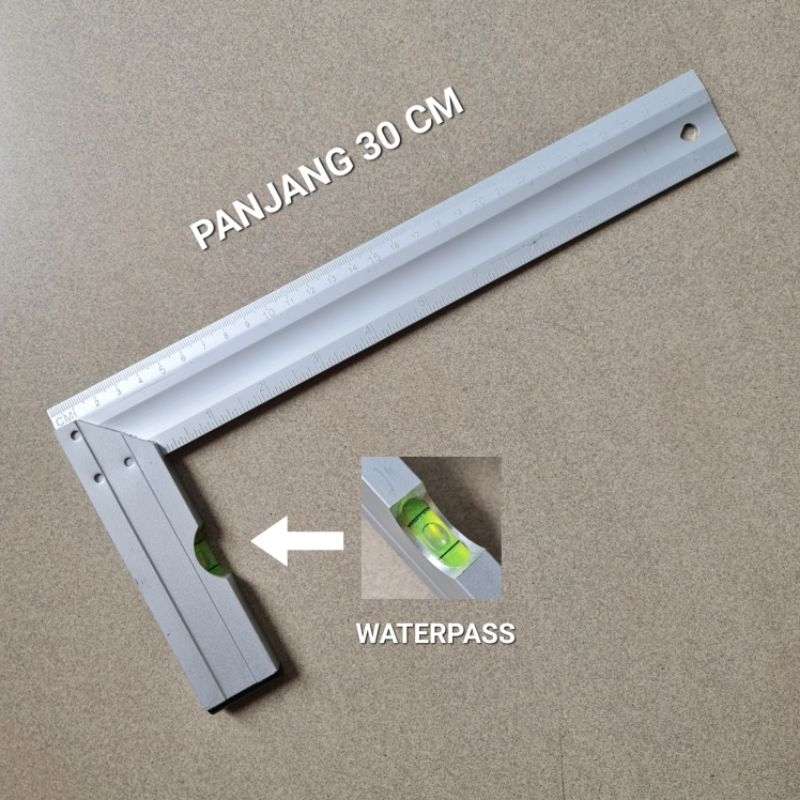 Jual Siku Meter Aluminium 12" (30 CM) + Waterpass S2542 | Shopee Indonesia