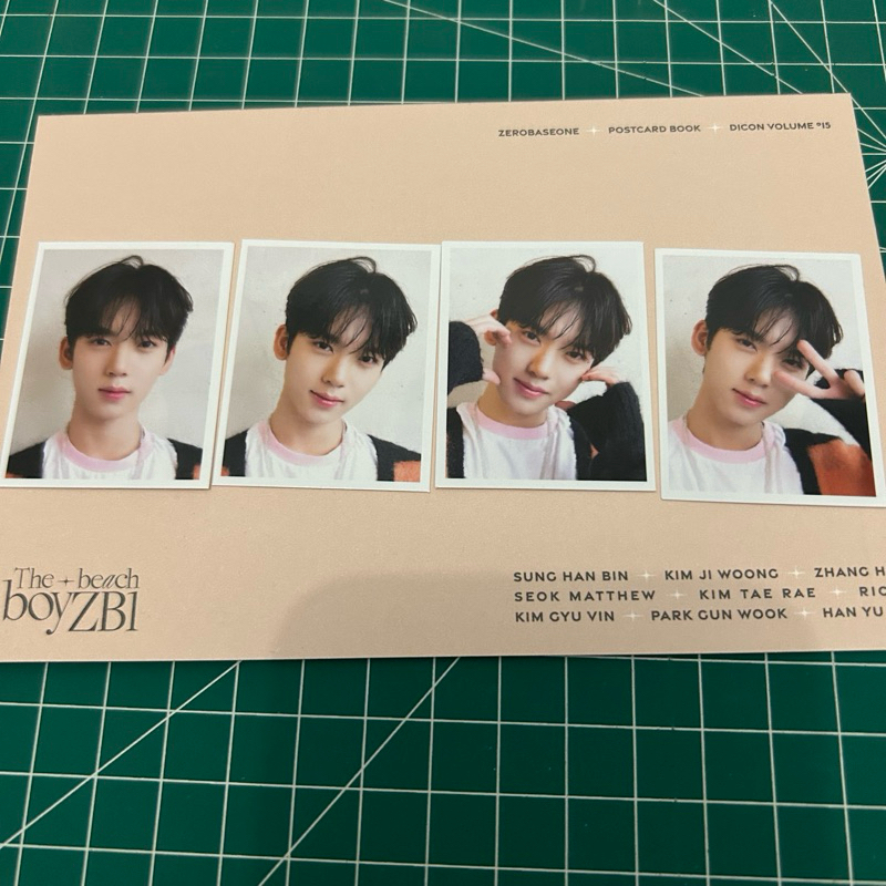 Jual Yujin Zerobaseone ZB1 DICON id photo official set 4 pcs | Shopee ...