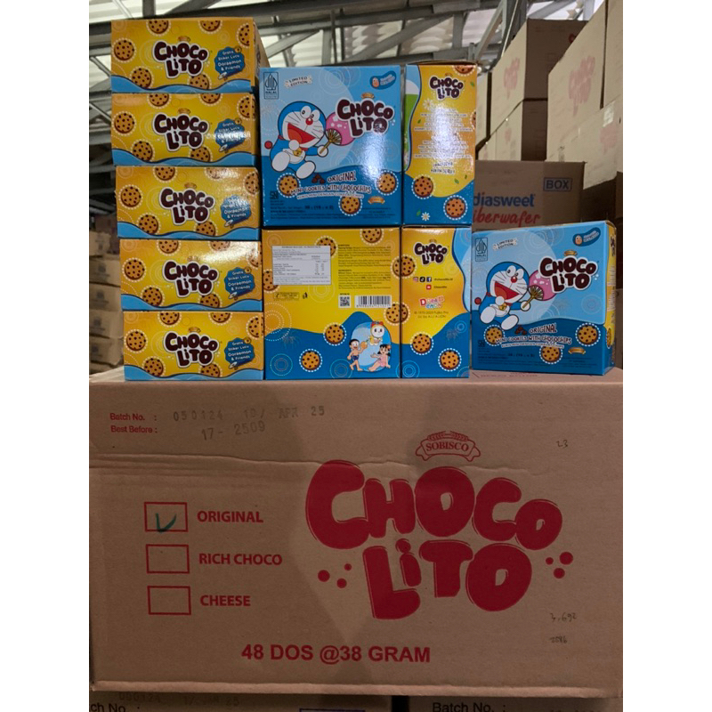 Jual Chocolito Cookies Original With Chocochip kemasan box | Shopee ...