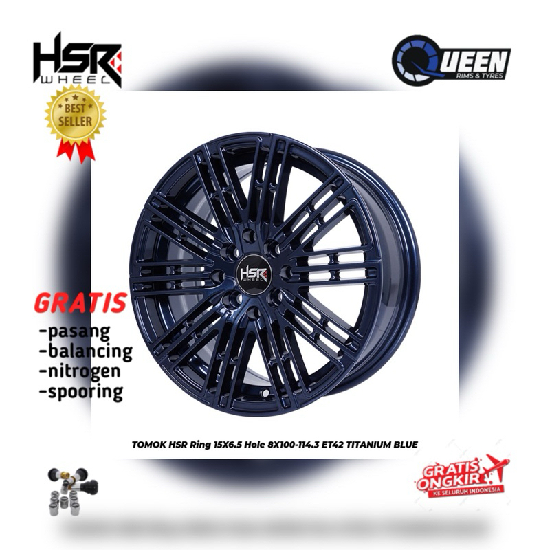 Jual VELG RACING R15 HSR TOMOK untuk mobil avanza, xenia, veloz, agya, ayla, sigra, calya, brio ...