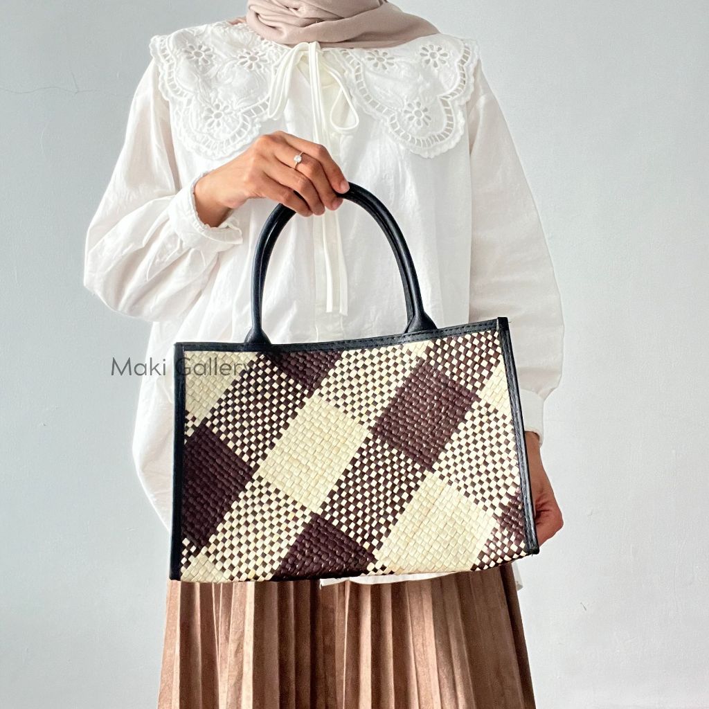 Jual Tas Anyaman Pandan Mendong / Tas Etnik / Tas Pantai / Tas Bali ...