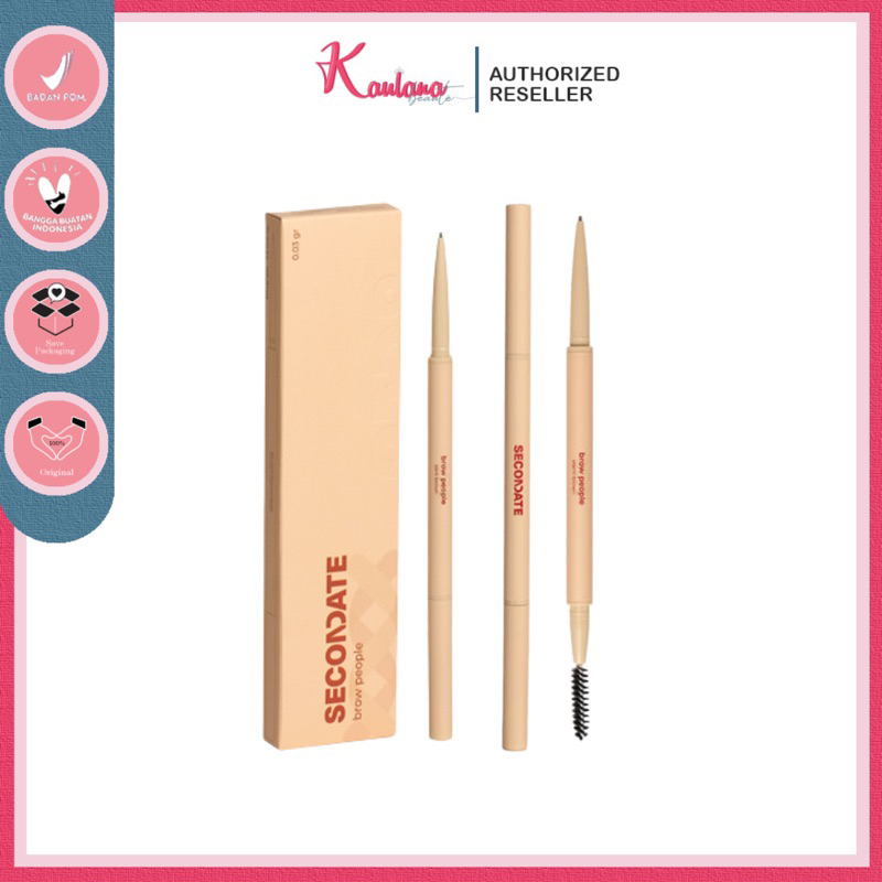 Jual SECONDATE Brow People Pencil - ASH BROWN | Shopee Indonesia