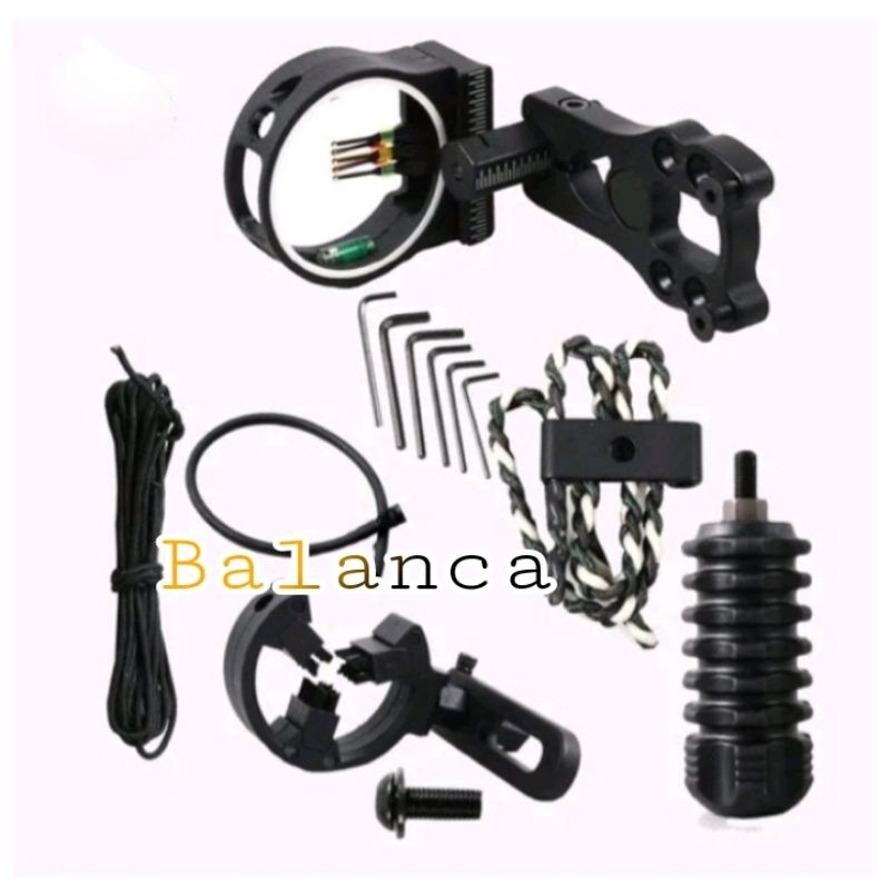 Jual Compound Bow Upgrade Kit Set - Sight Arm Wrist Arrow Rest ...