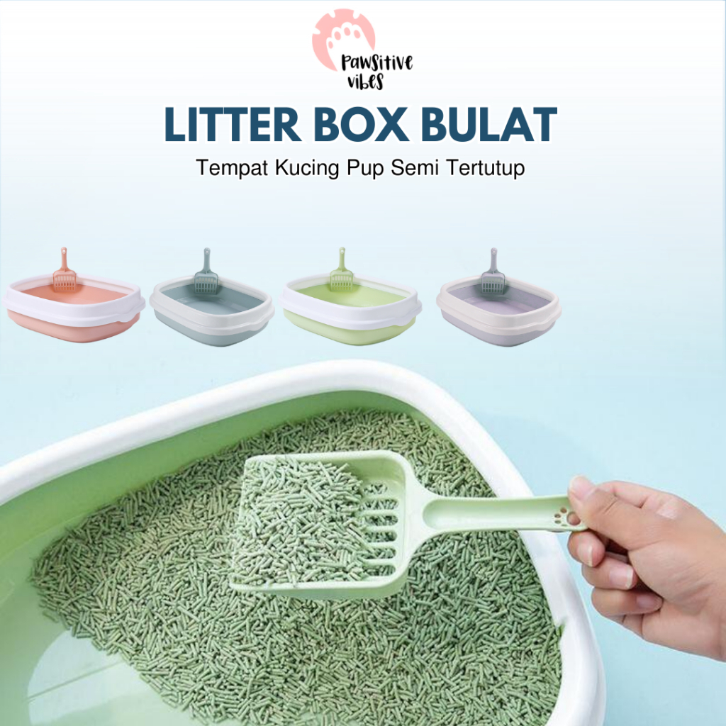 Jual Litter Box Kucing Bulat - Bak Pasir Kucing Tempat Toilet Kucing ...