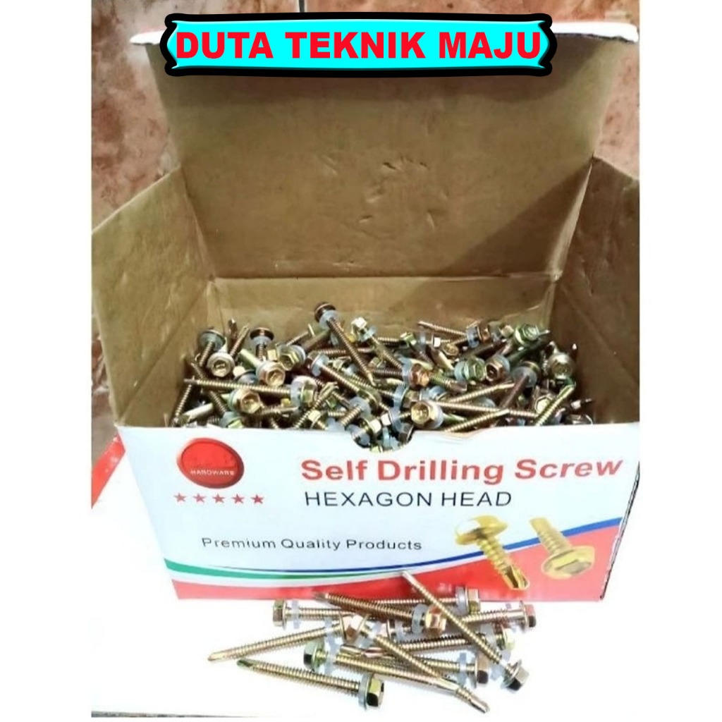 Jual Satuan Baut Ruping 12 x 50 CAB sds Sekrup Roofing Sekrup Galvalum ...