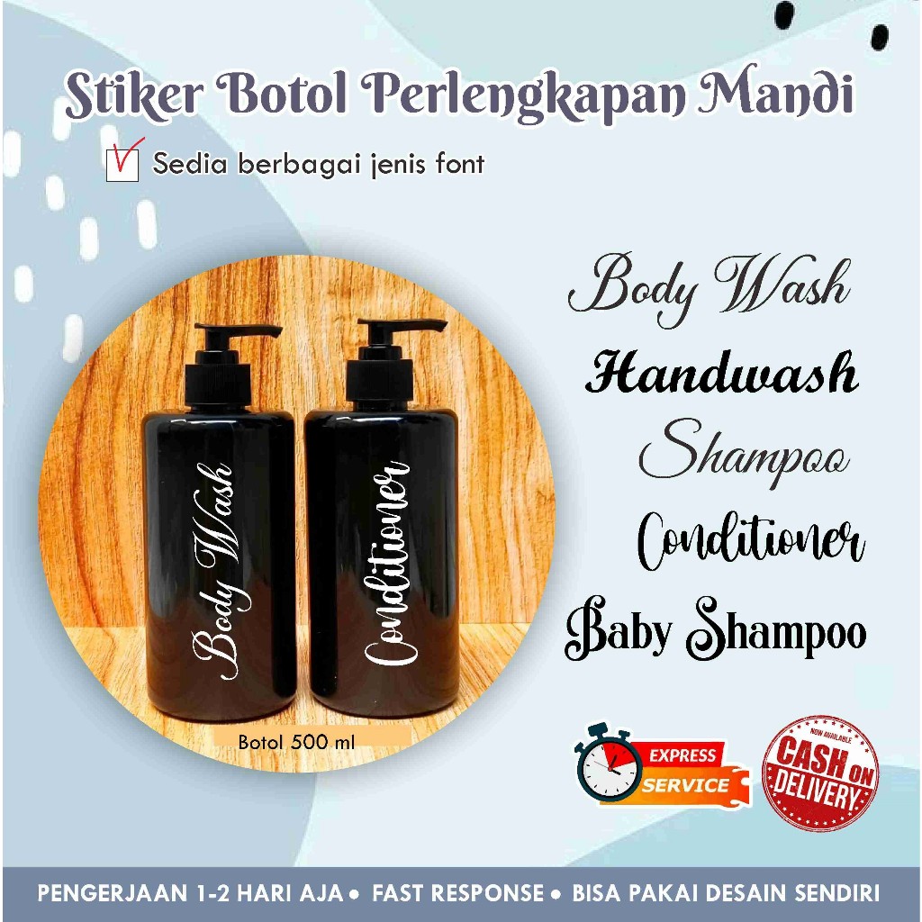 Jual Stiker Botol / Dapur / Perlengkapan Kamar Mandi / Soap ...