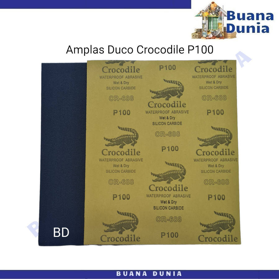 Jual Kertas Amplas Duco CROCODILE No 100 | Amplas Lembaran Kertas Grit ...