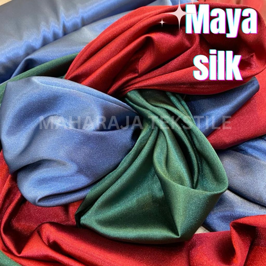 Jual Maya Silk Donatello / Satin Glossy / Kain Silky Premium / Maya ...