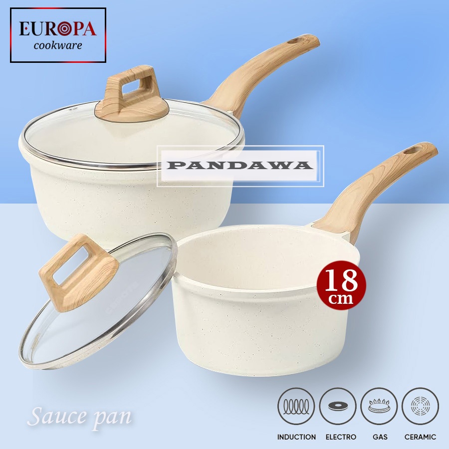 Jual EUROPA MSP-18 Marble Granite Sauce Pan / Panci Susu Tebal Anti ...