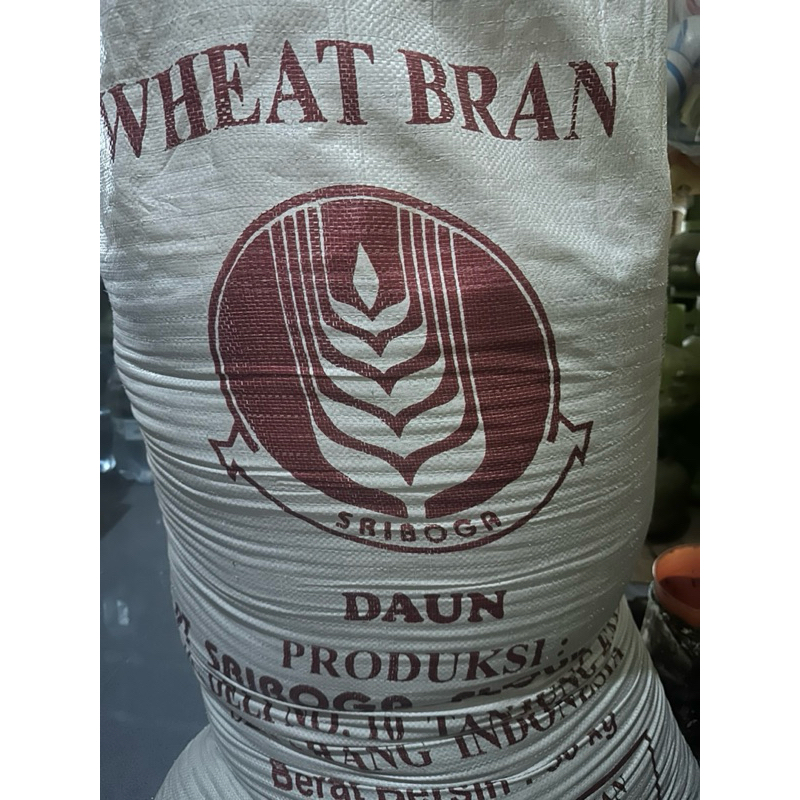 Jual Wheat Bran Sriboga / dedak gandum 1kg / untuk pakan ternak ...