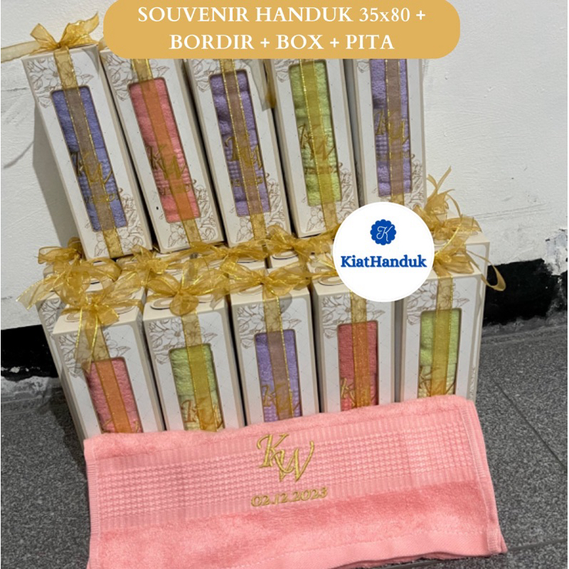 Jual CONTOH HANDUK TERRY PALMER + BORDIR UK 35x80 | Shopee Indonesia