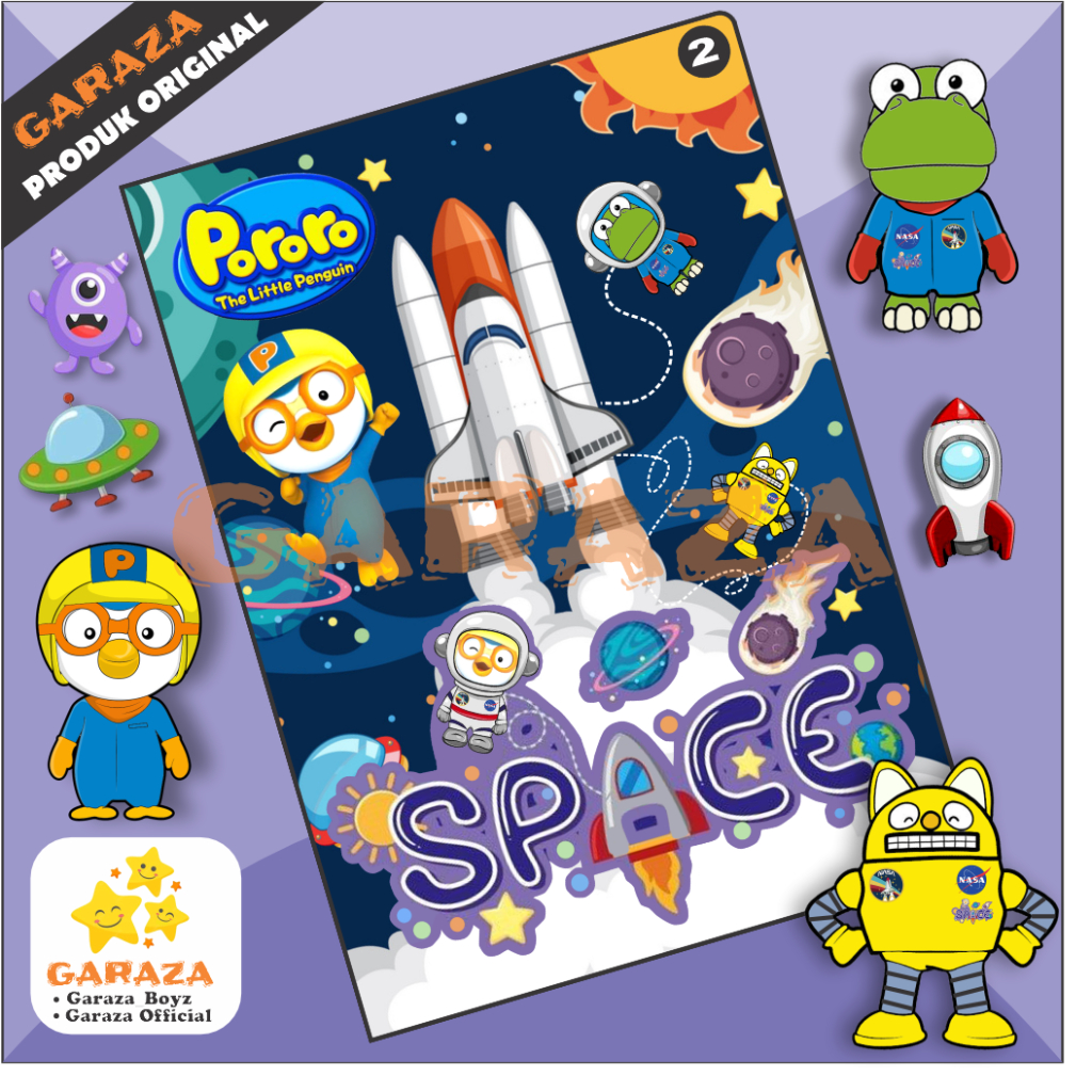 Jual PAPERDOLL Pororo VOL 2 Edisi Space Buku mainan edukatif anak ...