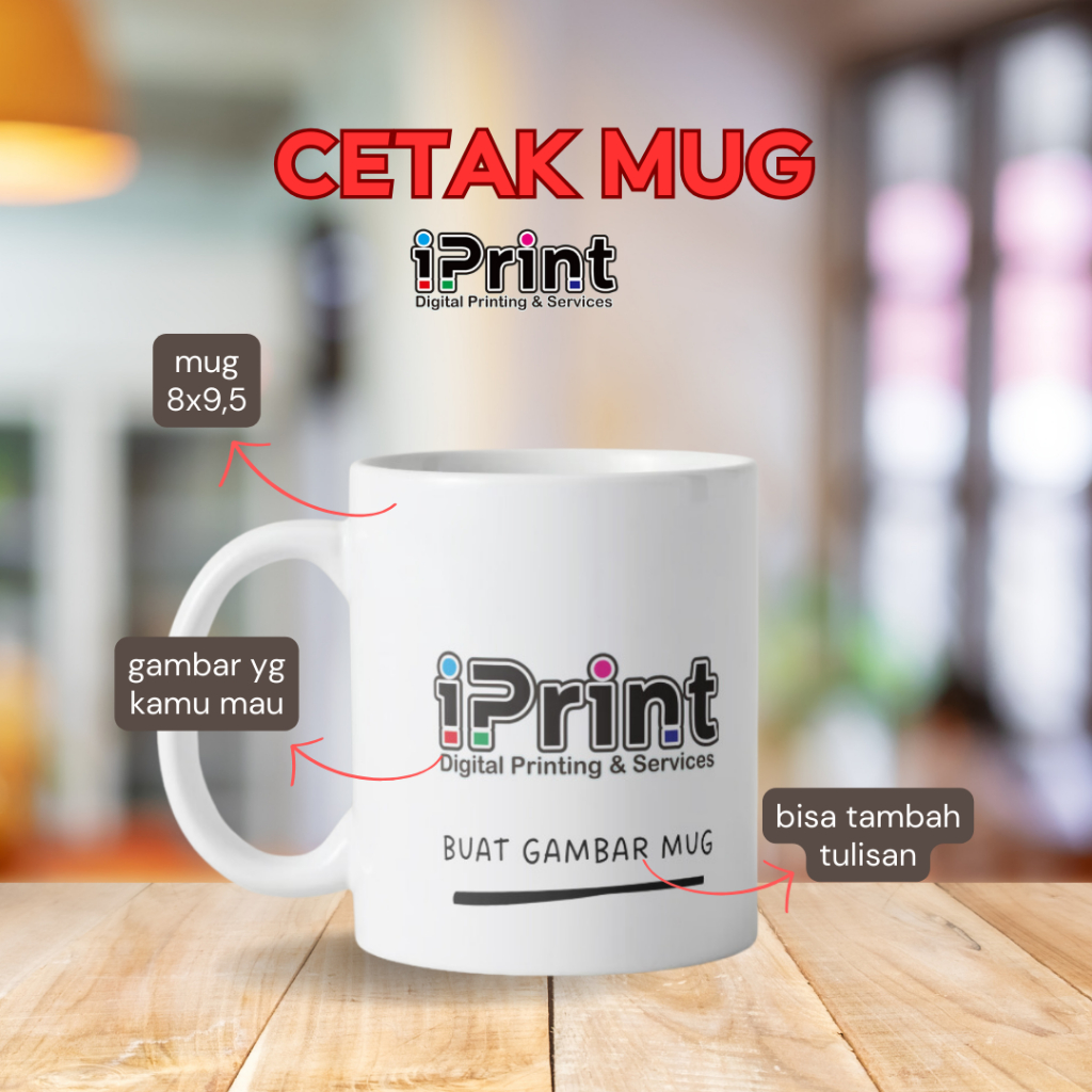 Jual Cetak Mug Gelas Custom Express Langsung Jadi Tanpa PO Satuan ...