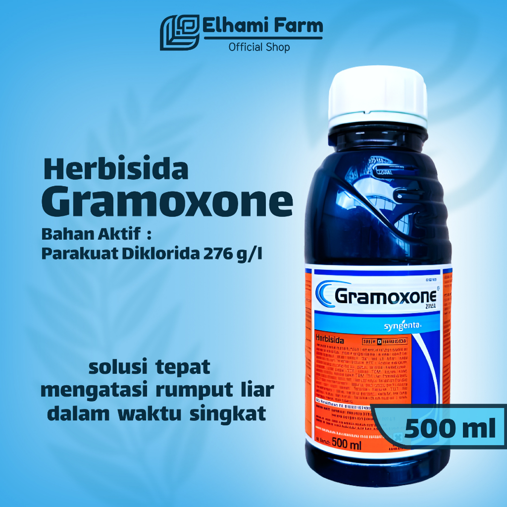 Jual HERBISIDA GRAMOXONE 500 ML 276 SL RACUN PEMBASMI RUMPUT DAN GULMA ...