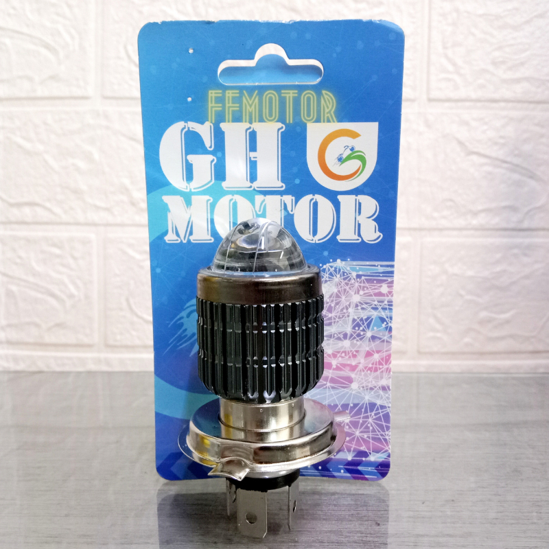 Jual Lampu LED Utama Motor Mobil H4 Laser D2 2 Warna Putih Kuning AC DC Yamaha Vixion Ninja R15 ...