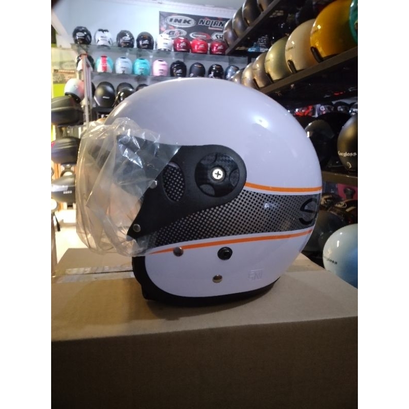 Jual HELM SCOOPY PUTIH | Shopee Indonesia