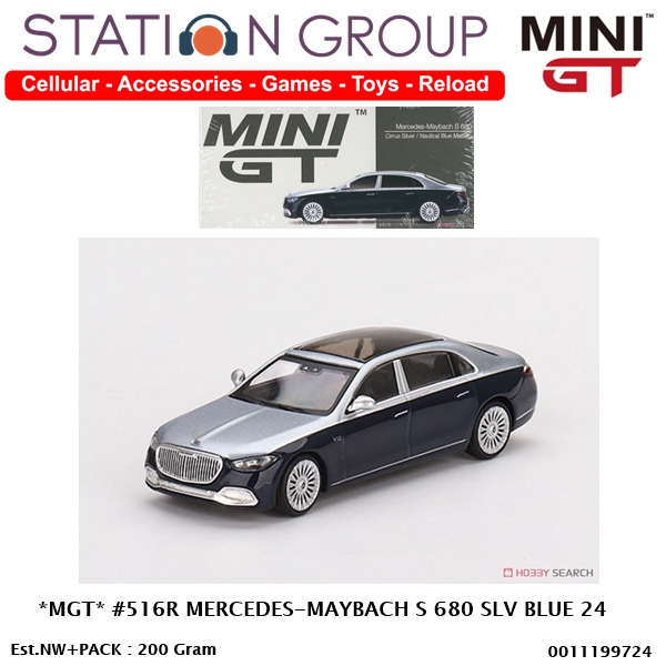 Jual MINI GT #516R MERCEDES-MAYBACH S 680 SLV BLUE 24 - DIECAST ...