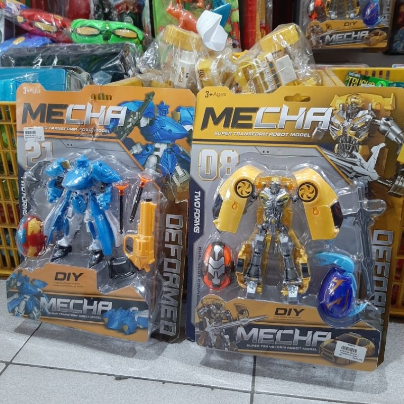 Jual Mainan robot transfomer/Robocar mecha + Pistol panah/Robocar mecha ...