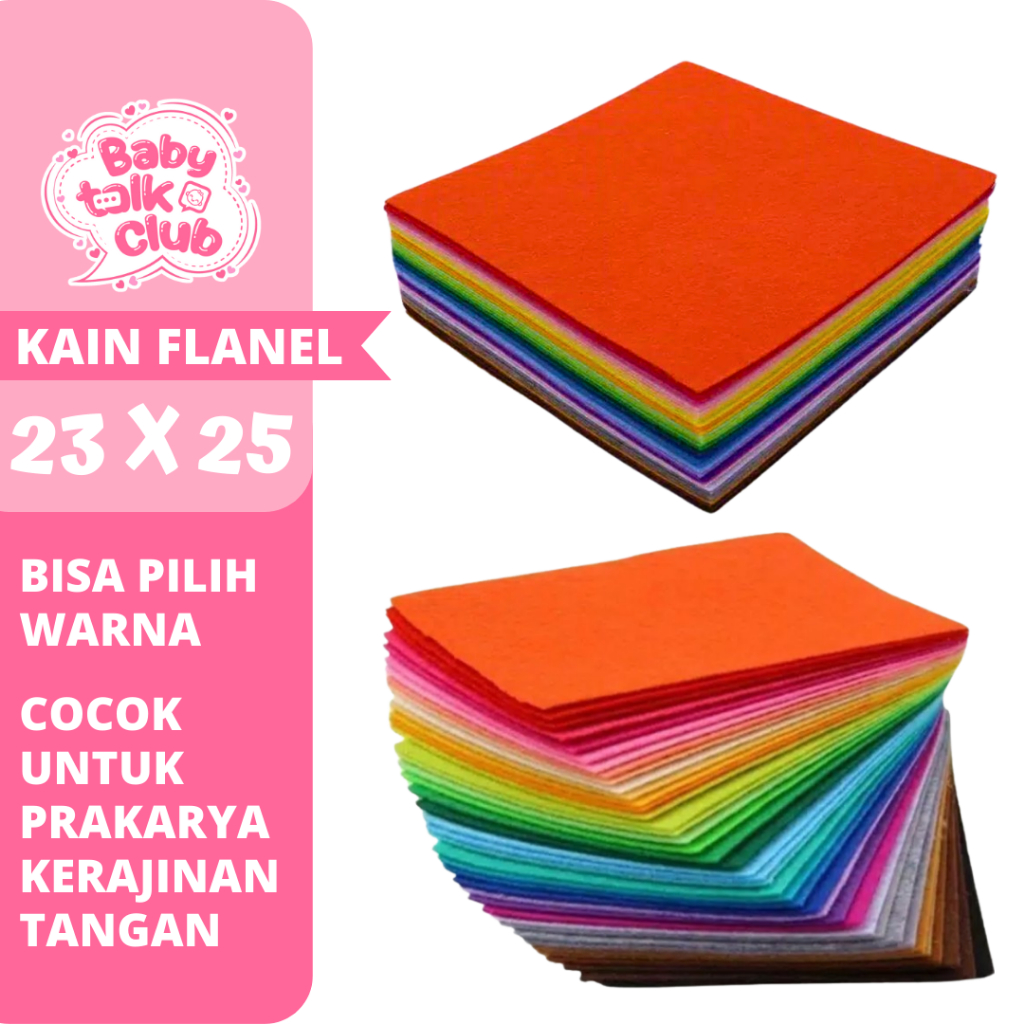 Jual Kain Flanel Potong Ukuran 23x25 Lembaran Tebal Bahan Menjahit Kerajinan Tangan Z\2 | Shopee ...