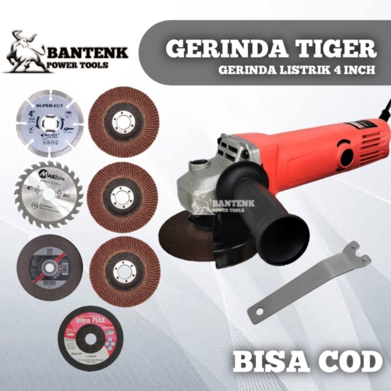 Jual MESIN GERINDA LENGKAP KOPER TIGER K6 + 3 MATA GEERINDA, GERINDA ...