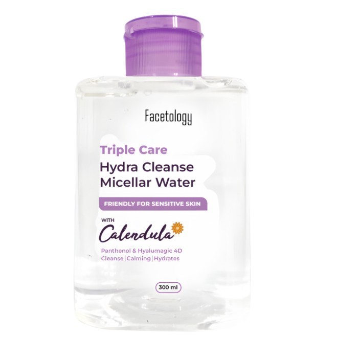 Jual Facetology Triple Care Hydra Cleanse Micellar Water 300ML | Shopee ...